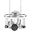 Amazon.com: Sorbus® Pot and Pan Rack for Ceiling with Hooks ...