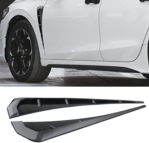 Amazon.com: 2 Pieces Car Fender Side Vents, ABS Glossy Black Spoiler ...
