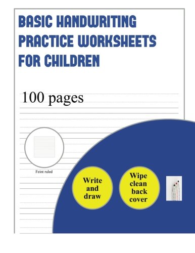 Basic Handwriting Practice Worksheets for Children (write and draw ...