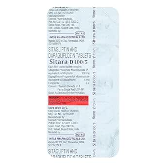 Sitara-D 100/5 - Strip of 10 Tablets : Amazon.in: Health & Personal Care