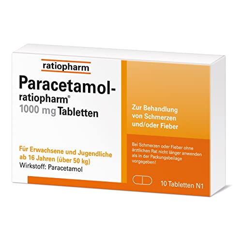 Paracetamol-ratiopharm® 1000 mg Tabletten: Der gut verträgliche ...