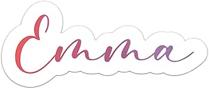 Amazon.com - Elegant Emma Name Sticker - Waterproof Vinyl Decal for Car ...