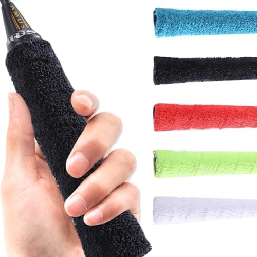 Proberos® 5 Rolls Racquet Towel Grip, Towel Grip for Badminton Racquet ...