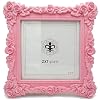 Amazon.com: ZXT-parts 8x8 Picture Frame Pink Flower Edge Frame. Resin ...