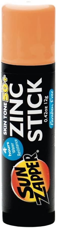Sun Zapper Light Skin Tone Original Zinc Stick SPF 50 + Zinc Oxide ...