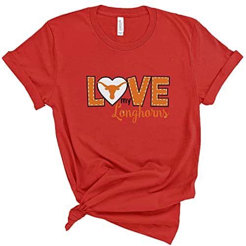 Amazon.com: Love My Longhorns Shirt, Texan Tees, Longhorns T-Shirt ...