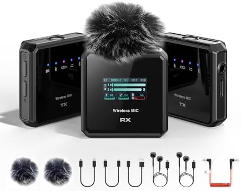 Amazon.com: NANK Mike Pro Wireless Lavalier Microphones for iPhone ...