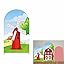 Amazon.com: HUAYI Red-and-White-Checkered Arch Backdrop Cover Kids Red ...