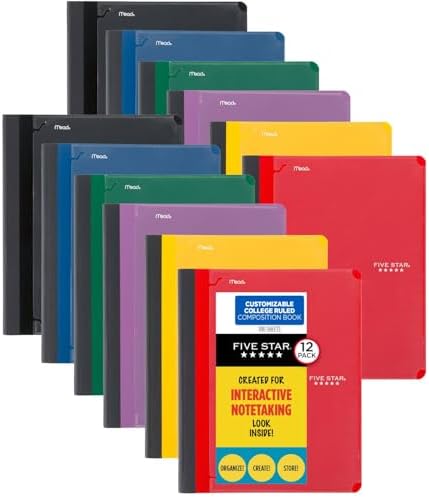 Amazon.com : Five Star DuraShield Notetaking Composition Books, 4 Pack ...