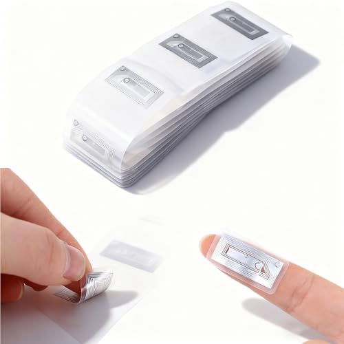 50 PCS NFC Tags Sticker, Original Rectangle NTAG213 Chip NFC Stickers ...