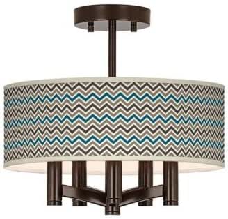 Zig Zag Ava 5-Light Bronze Ceiling Light - Close To Ceiling Light ...