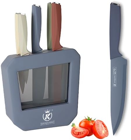 Amazon.com: Knife Set, 6 Pcs Color-Coded Kitchen Knife Set, 5 Color ...