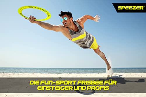 SPEEZER® Ultimate Frisbee Ring – der neon gelbe Wurfring mit einem ...