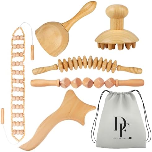 Amazon.com: 6-in-1 Wood Therapy Massage Tools – Lymphatic Drainage ...