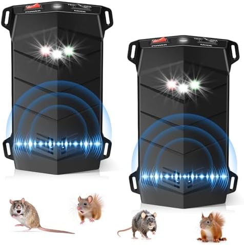 2 Pack Ultrasonic Rodent Repellent for Car Engines,Battery Operated ...