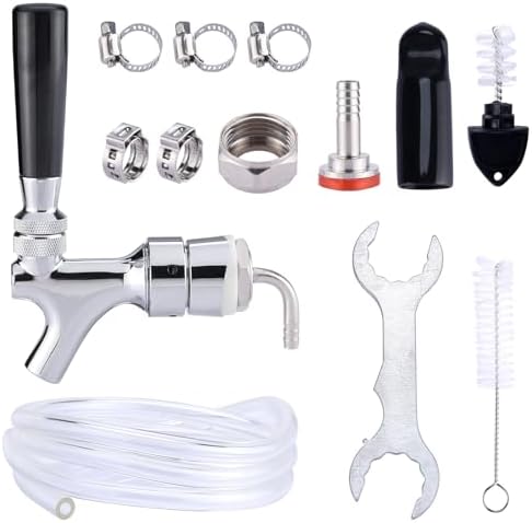 Amazon.com: Patioer Draft Beer Faucet Beer Line Shank Kit Kegerator ...