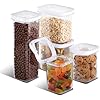 Amazon.com: Everyday Solutions Airtight Food Storage Containers with ...