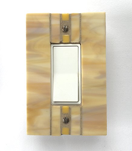 Amazon.com: Yellow Wall Plate, Stained Glass Switchplate, Light Switch ...