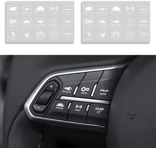 Amazon.com: Ohleats Car Switch Button Stickers, Self-Adhesive Clear ...