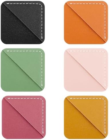 Amazon.com: 6 Pcs Leather Corner Bookmark, Square Page Book Marks Cute ...