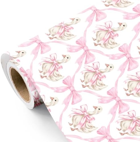 Amazon.com: WRAPAHOLIC Silly Goose Easter Wrapping Paper Roll - 17 Inch ...