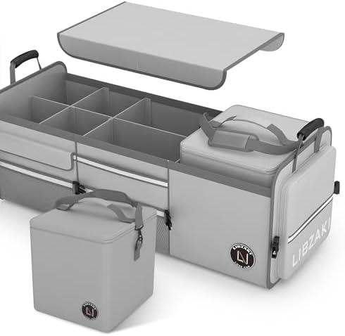 Amazon.com: LIBZAKI Oversize 4 in 1 Car Trunk Storage Organizer, Multi ...