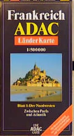 Amazon.fr - ADAC Karte, Frankreich, 4 Bl. (ADAC Länderkarten) - Livres