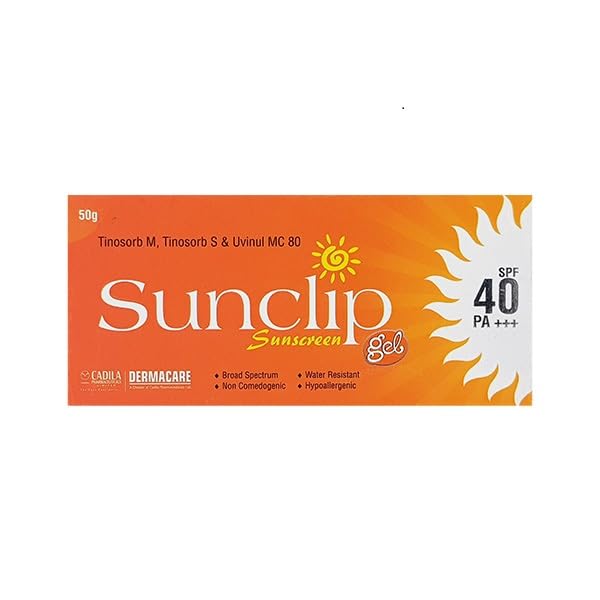 SUNCLIP SUNSCREEN GEL SPF 40 PA+++ PACK OF 2 : Amazon.in: Beauty