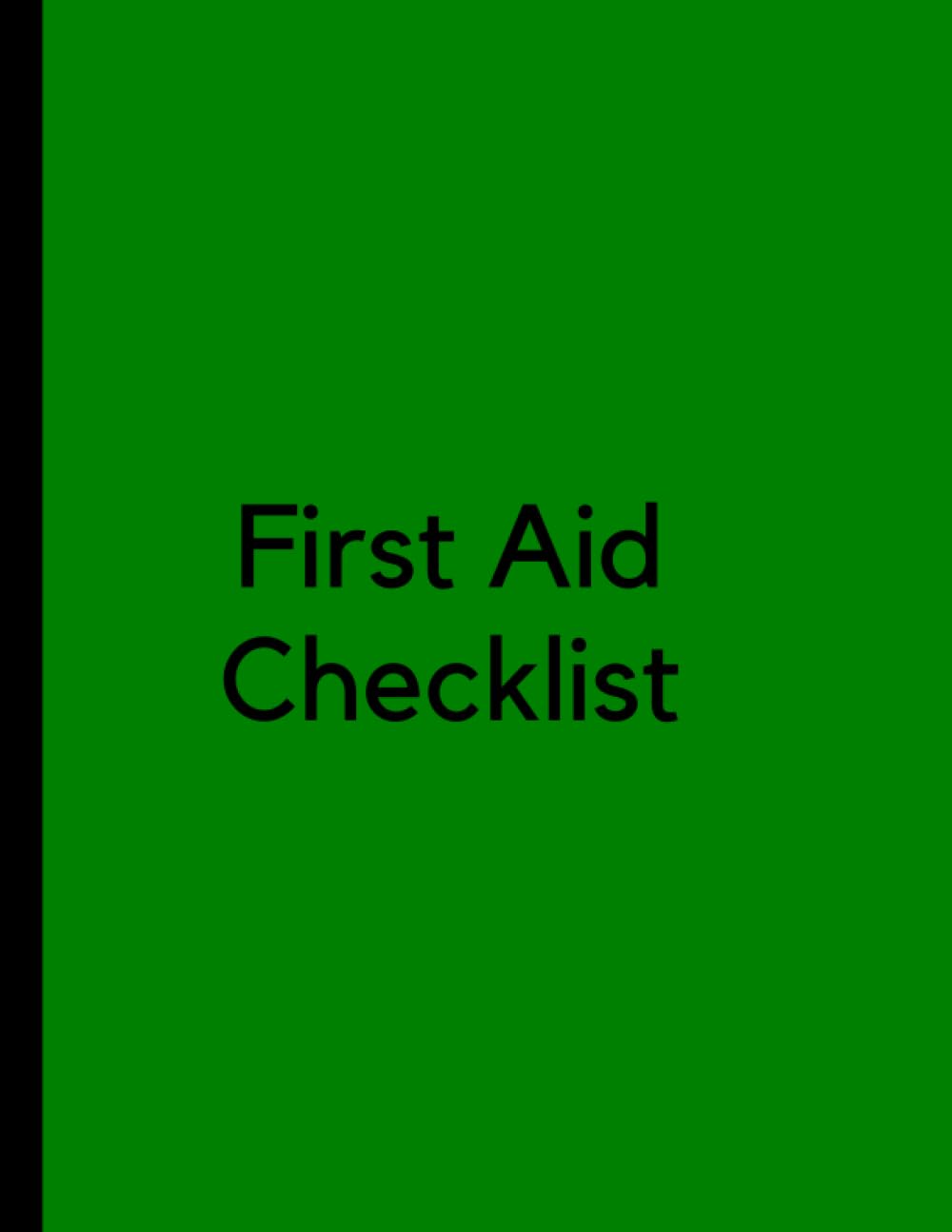 First Aid Checklist: Restock Book For All Types Of Business: Amazon.co.uk: Rose, Rina ...