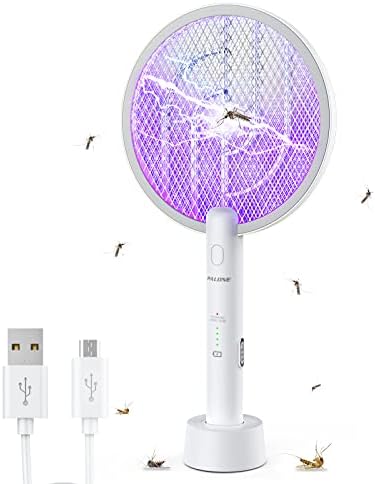 LiBa Electric Fly Swatter Racket, 2 in 1 Electric Bug Zapper USB ...