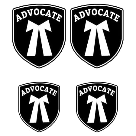 S2S® 3D 8 cm Chrome Sticker Emblem Badge for Cars and Bikes (Advocate ...
