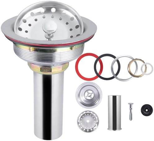 Talea Stainless Steel Bowl Type Sink Drain Strainer Assembly Kit for ...