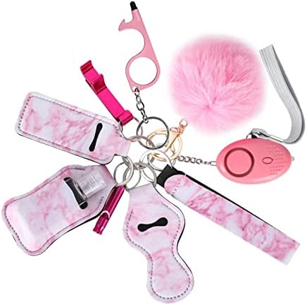 Brifit 10 PCS Safety Keychain Set for Women, Loud Safety Keychain ...