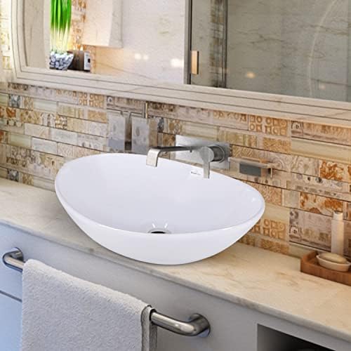 Lifelong Wash Basin for Bathroom - White Table Top Washbasin - Counter ...