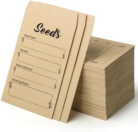 Amazon.com : YHNTGB 120 PCS Seed Envelopes Self Sealing Seed Envelope ...