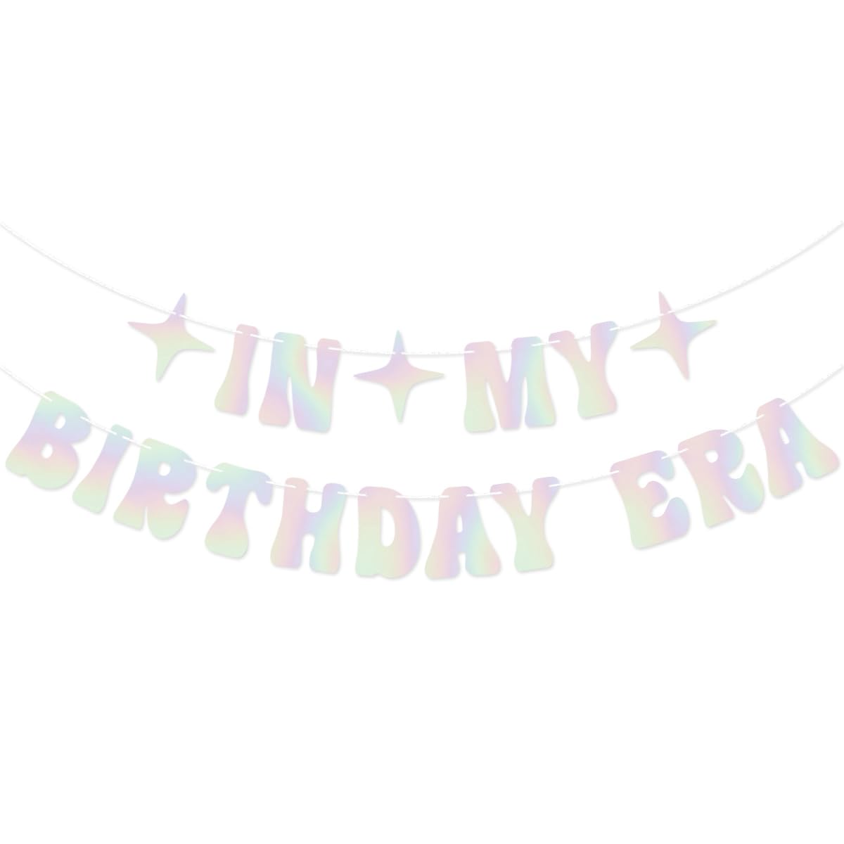 Amazon.com: Holographic In My Birthday Era Banner for Singer Birthday ...