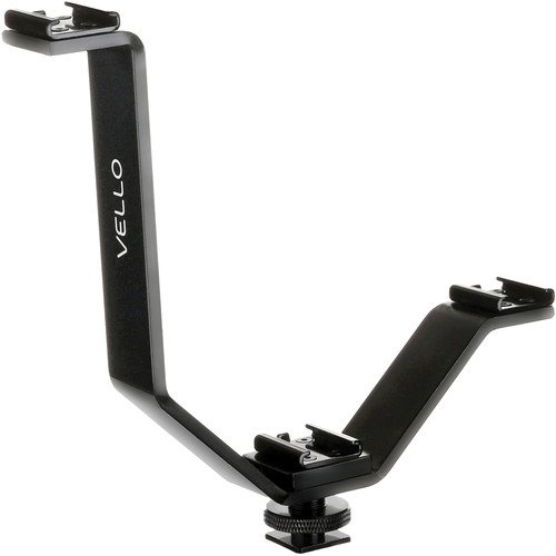 Vello CB-4850 V-Bar Triple Shoe Bracket for Video Lights, Microphones ...