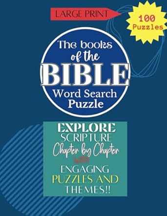 The Books of the Bible Word Search Puzzle: Explore Scripture Chapter by ...
