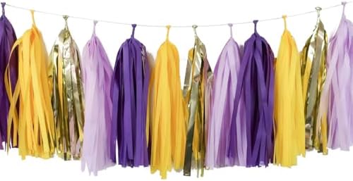 Amazon.com: Purple Gold Yellow Tangled Party-Decoration - 20-Pack ...