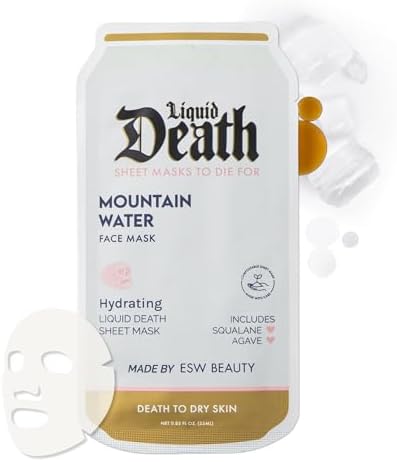 Amazon.com: ESW Beauty Liquid Death Mountain Water Hydrating Face Mask ...