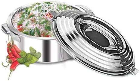 Stainless Casserole with Steel Lid, Roti – Chapati Dabba, Storage Box ...