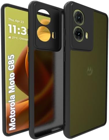 SPAZY CASE® Moto G85 5G Back Cover | Rubber Case with Soft Silicone ...