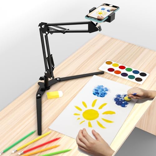 Amazon.com: Overhead Phone Mount, Articulating Arm Cell Phone Holder ...