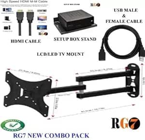 Buy RG7 RG7 New Combo Pack Including HDMI Cable, USB Male to Female ...