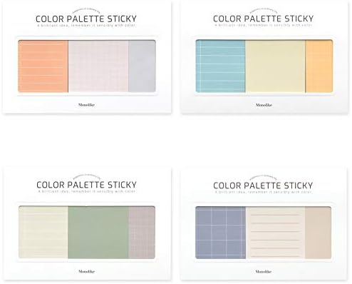 Amazon.com : Monolike Color Palette Sticky Plan 300 C Set 4p - Self ...