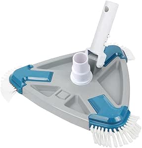 HY-MS Pool Vacuum Head, Triangular Pool Vacuum Head with Side Brush ...