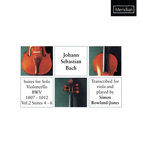 Amazon.com: Suites for Solo Violoncello, BWV 1007 - 1012 : Simon ...