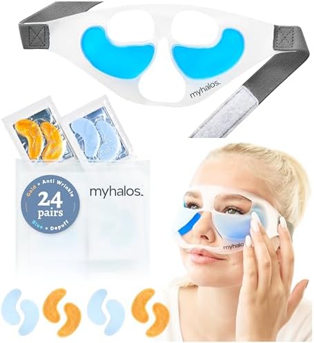 Amazon.com : Medi Grade Cooling Ice Face Mask and Cooling Eye Mask for ...