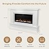 Amazon.com: Modern Ember Patton White Mantel Package 64" W x 42" H with ...