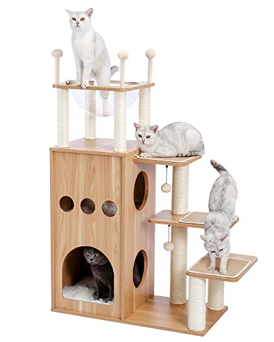 10 Best Cat Trees Without Carpet - (Rated and Reviewed)